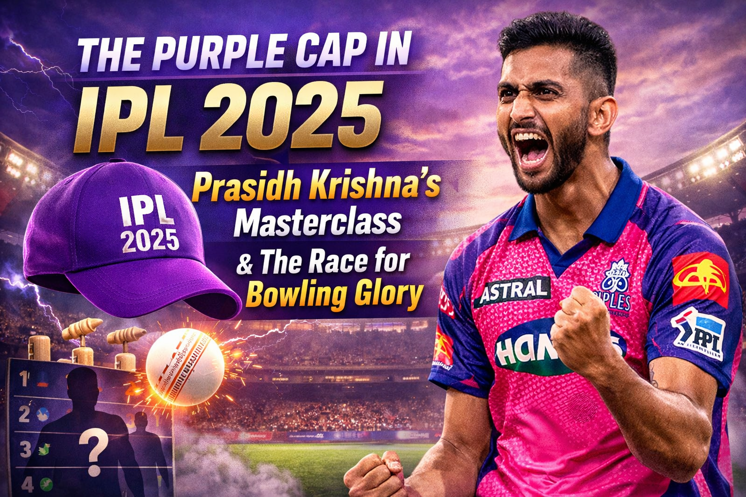 The Purple Cap in IPL 2025: Prasidh Krishna’s Masterclass and the Race ...